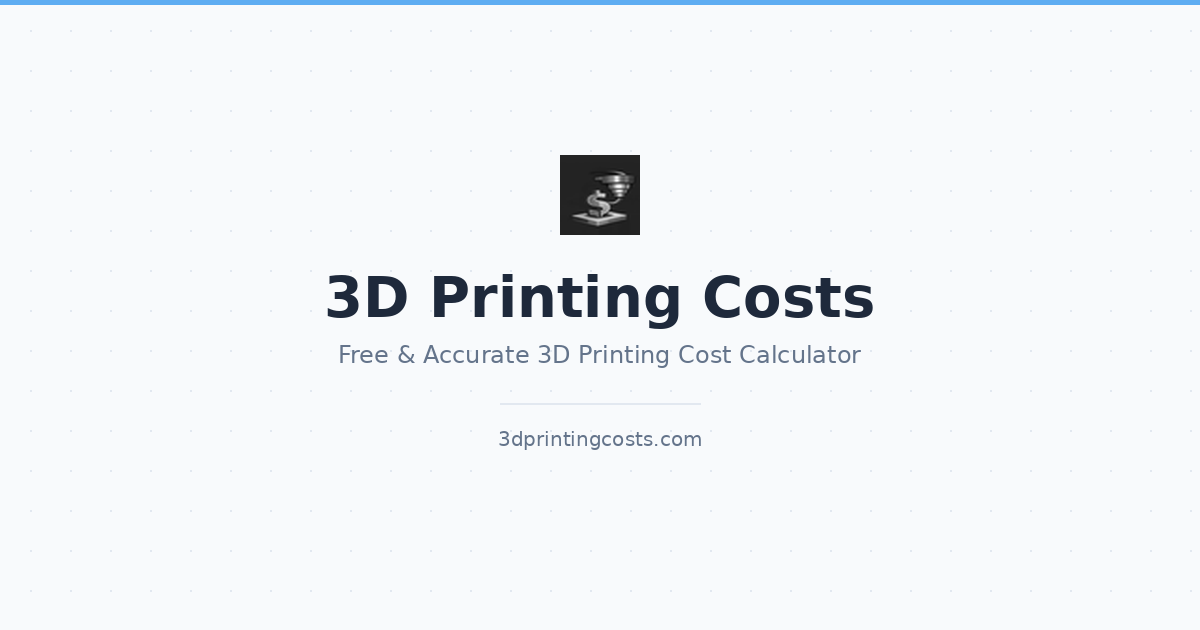 3D Printing Costs Calculator
